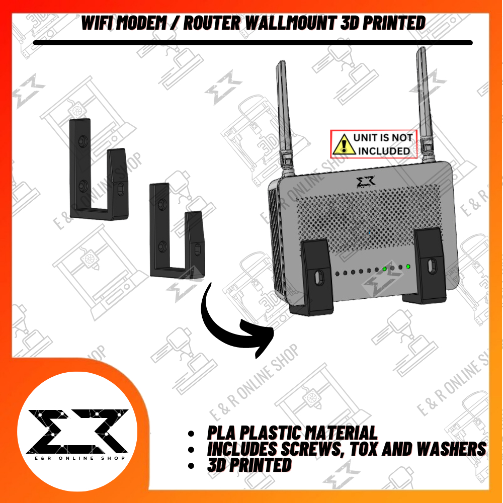 WIFI MODEM / ROUTER Wall Mount 3D Printed | Shopee Philippines