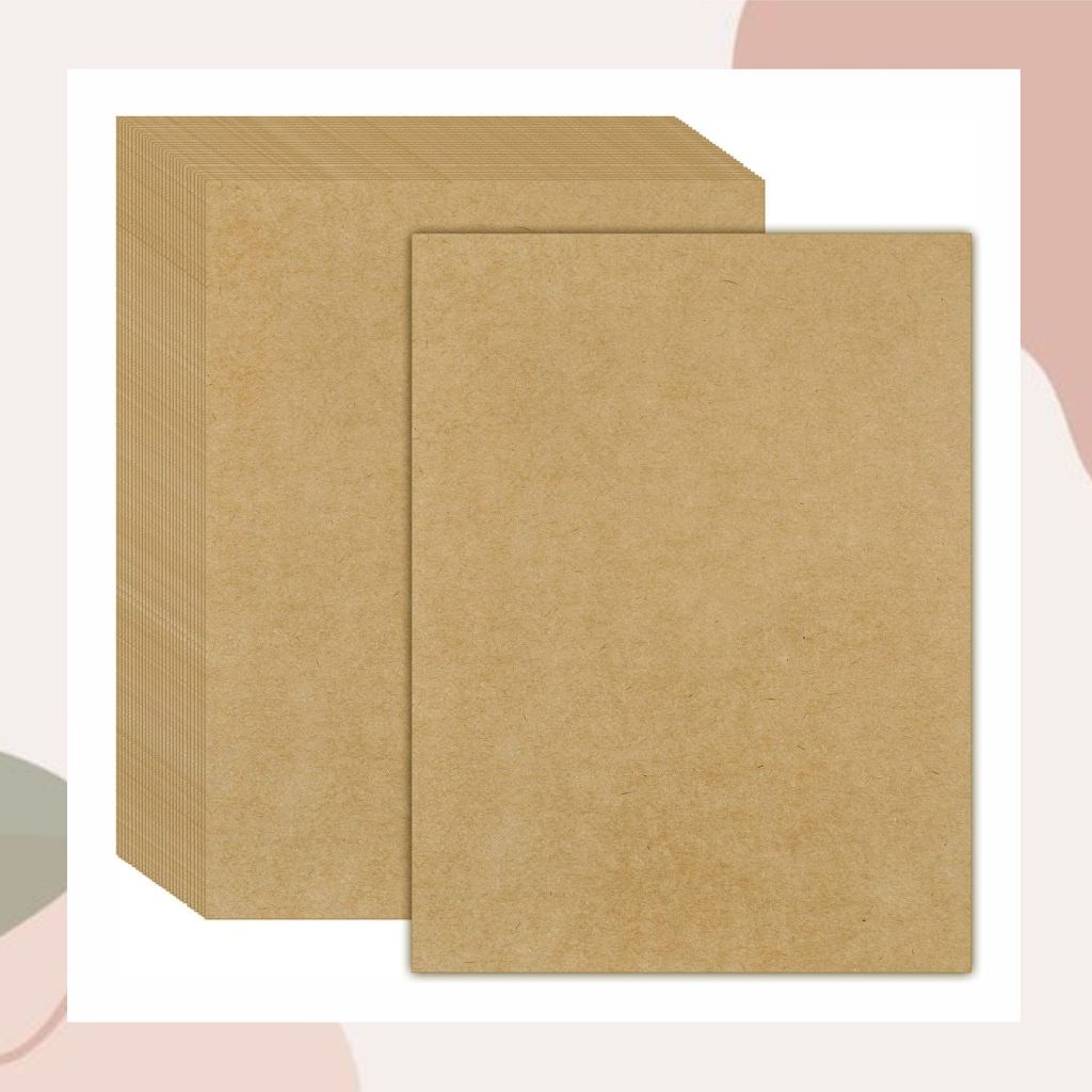 Kraft Paper 10 Sheets 8.5 x 11 Inches 160gsm Kraft Board | Shopee ...
