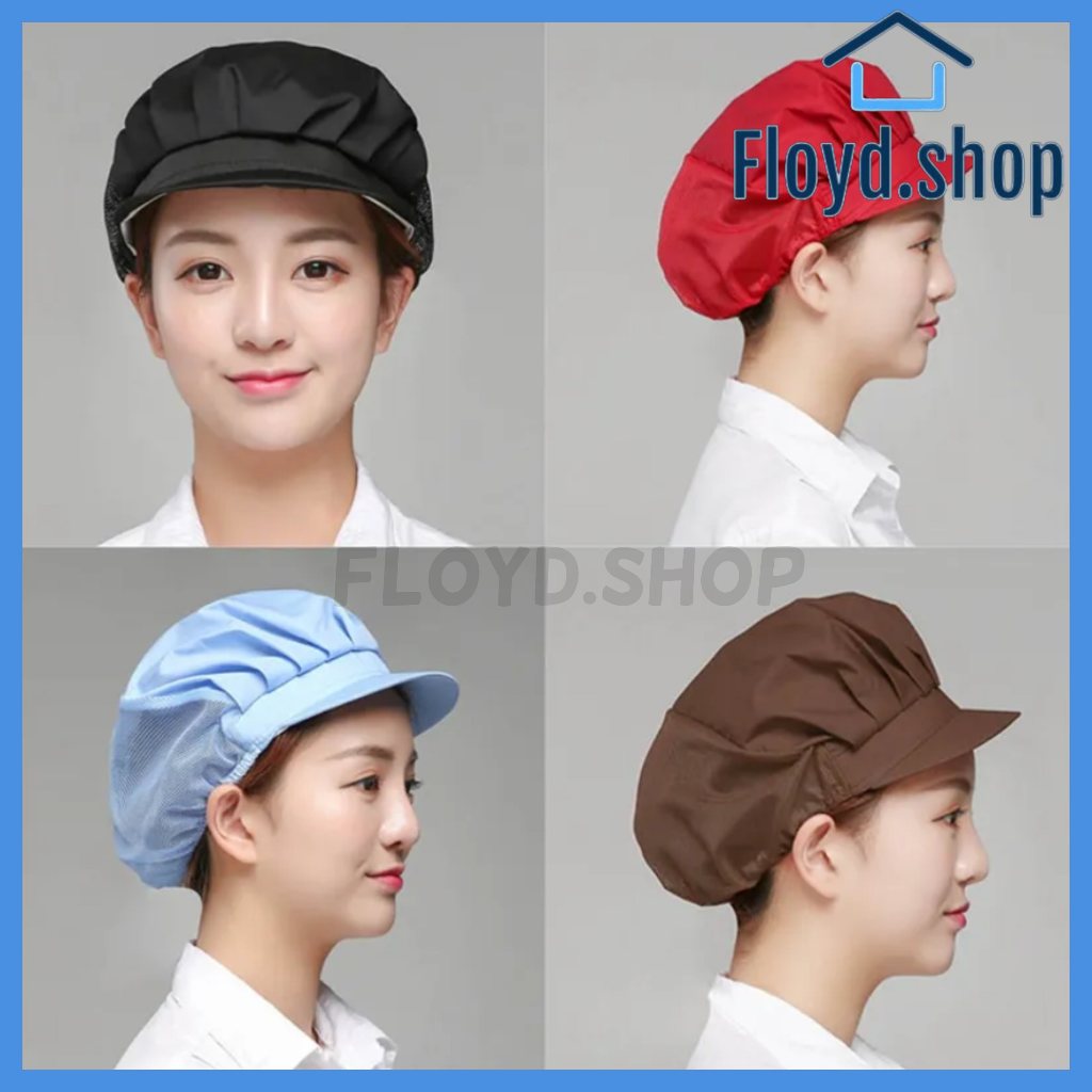 Unisex Dustproof Elastic Chef Hats Kitchen Baker Cooking Hair Net Food ...