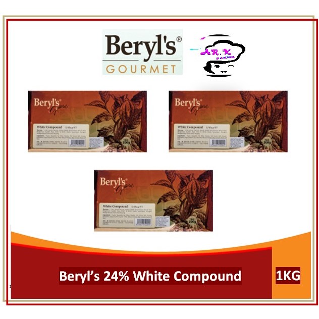 Beryls White Compound Chocolate Bar 24% 1KG | Shopee Philippines