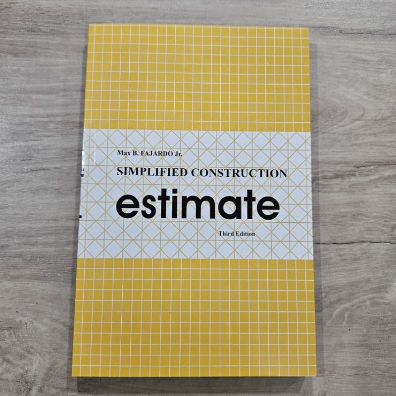 Simplified Construction estimate Third Edition | Shopee Philippines