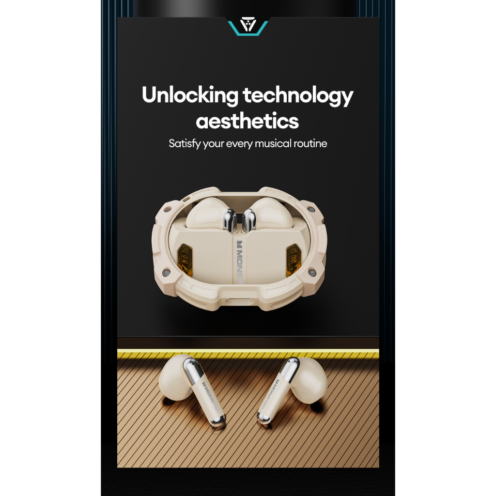 Monster XKT10 PRO TWS Bluetooth Earphones Stereo Surround Large ...