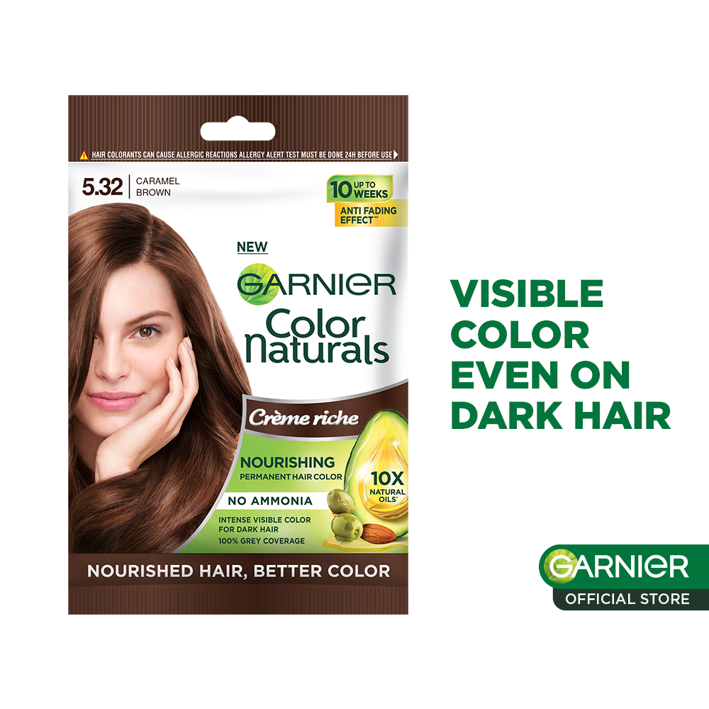 Garnier Color Naturals (5.32 Caramel Brown) – DIY Longlasting Hair ...
