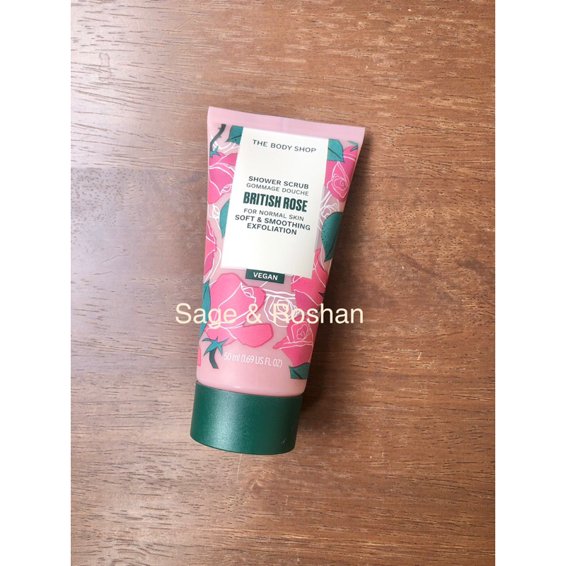 The Body Shop British Rose Shower Scrub 50ml | Shopee Philippines