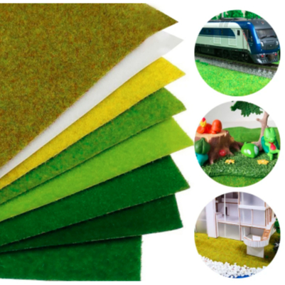 DIY Grass Sheets for Miniatures Architecture Models Turf Paper ...