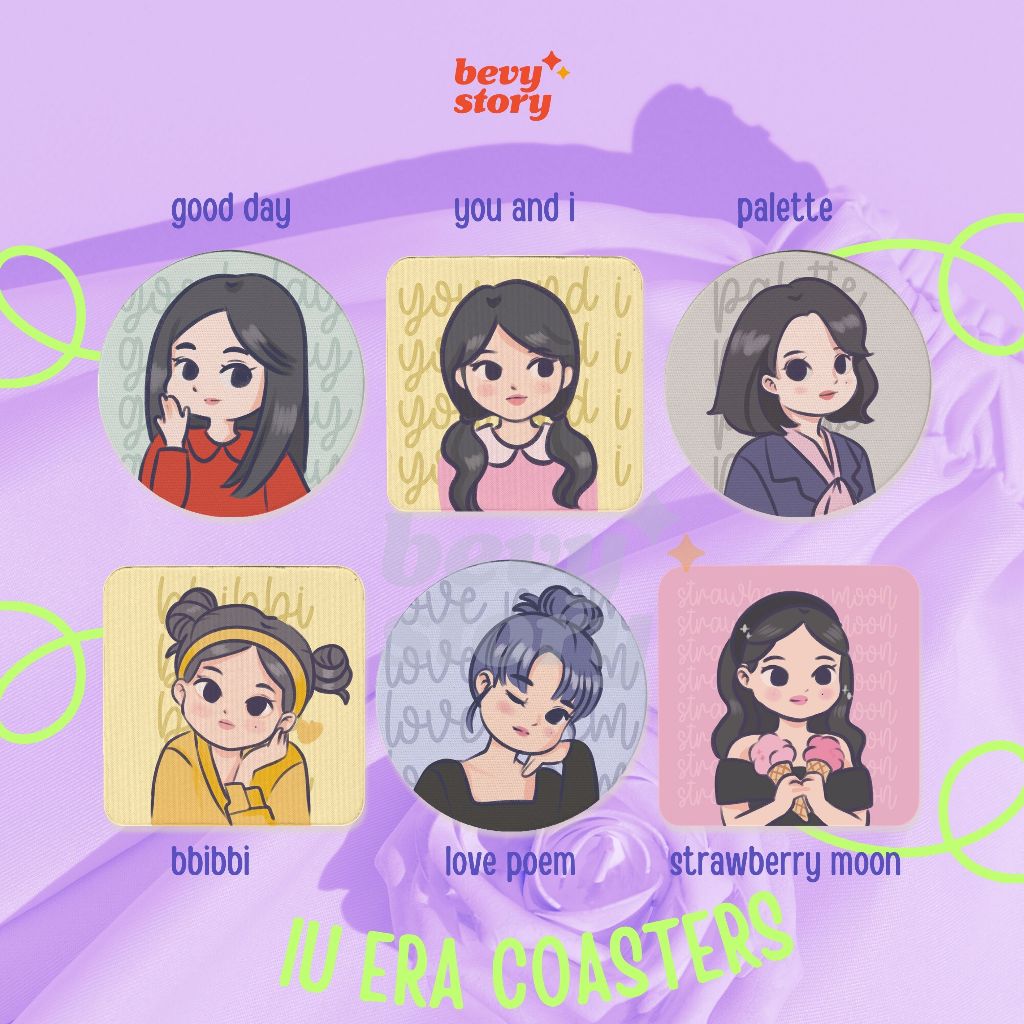 Bevystory| IU Mug Lee Jieun Coaster Uaena Fangift Coasters Gift Ideas ...