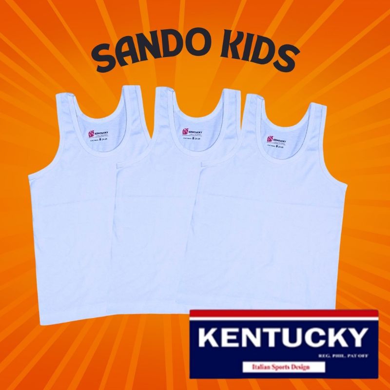ORIGINAL KENTUCKY SANDO FOR KIDS PAMBAHAY SUMMER WEAR COTTON | Shopee ...
