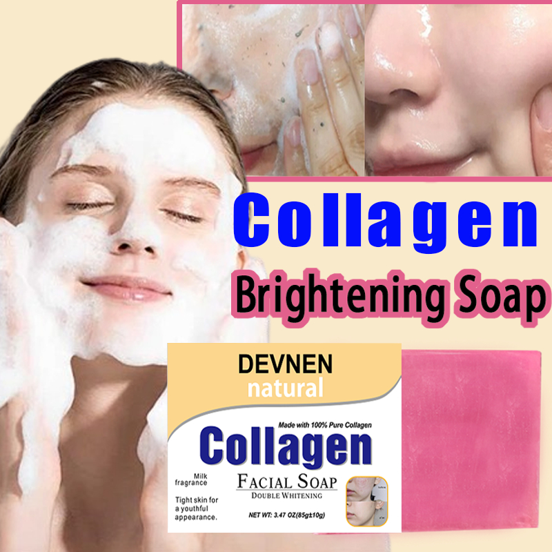 DEVNEN Collagen Whitening Soap Acne Removal Soap Improve Skin ...