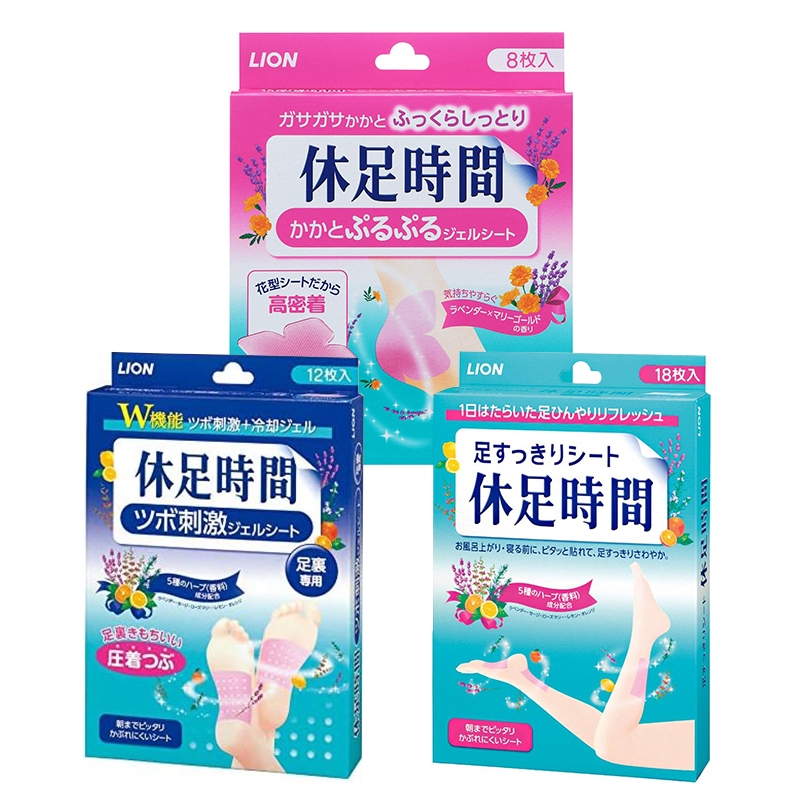 LION Kyusoku Jikan foot sheet, foot detox, Relax, tsubo points - Direct ...