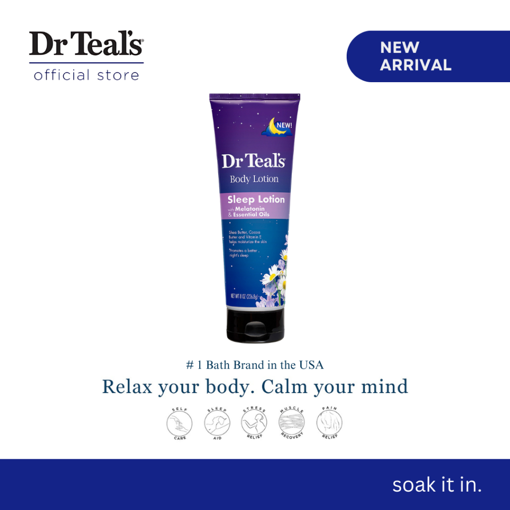 Dr Teal's Sleep Lotion with Melatonin and Essential Oil Sleep Aid ...