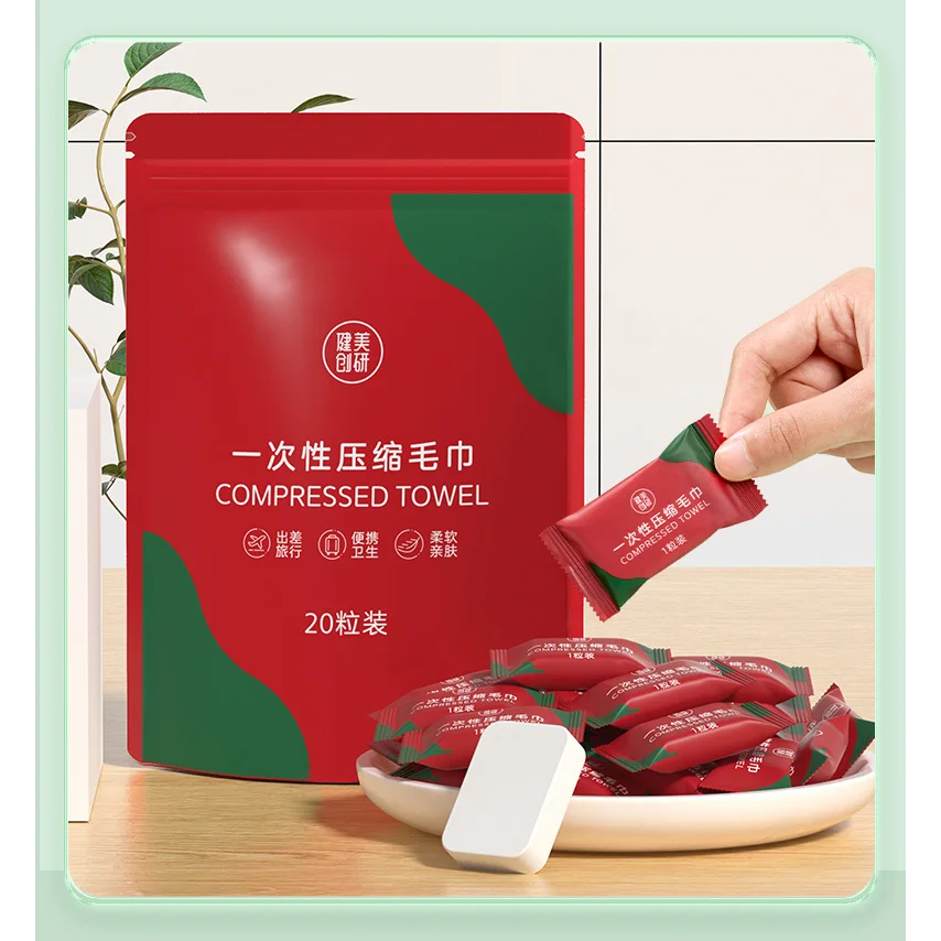 LMM 20pc Mini Disposable Compressed Face Towel 24x30cm for Travel/Hotel ...