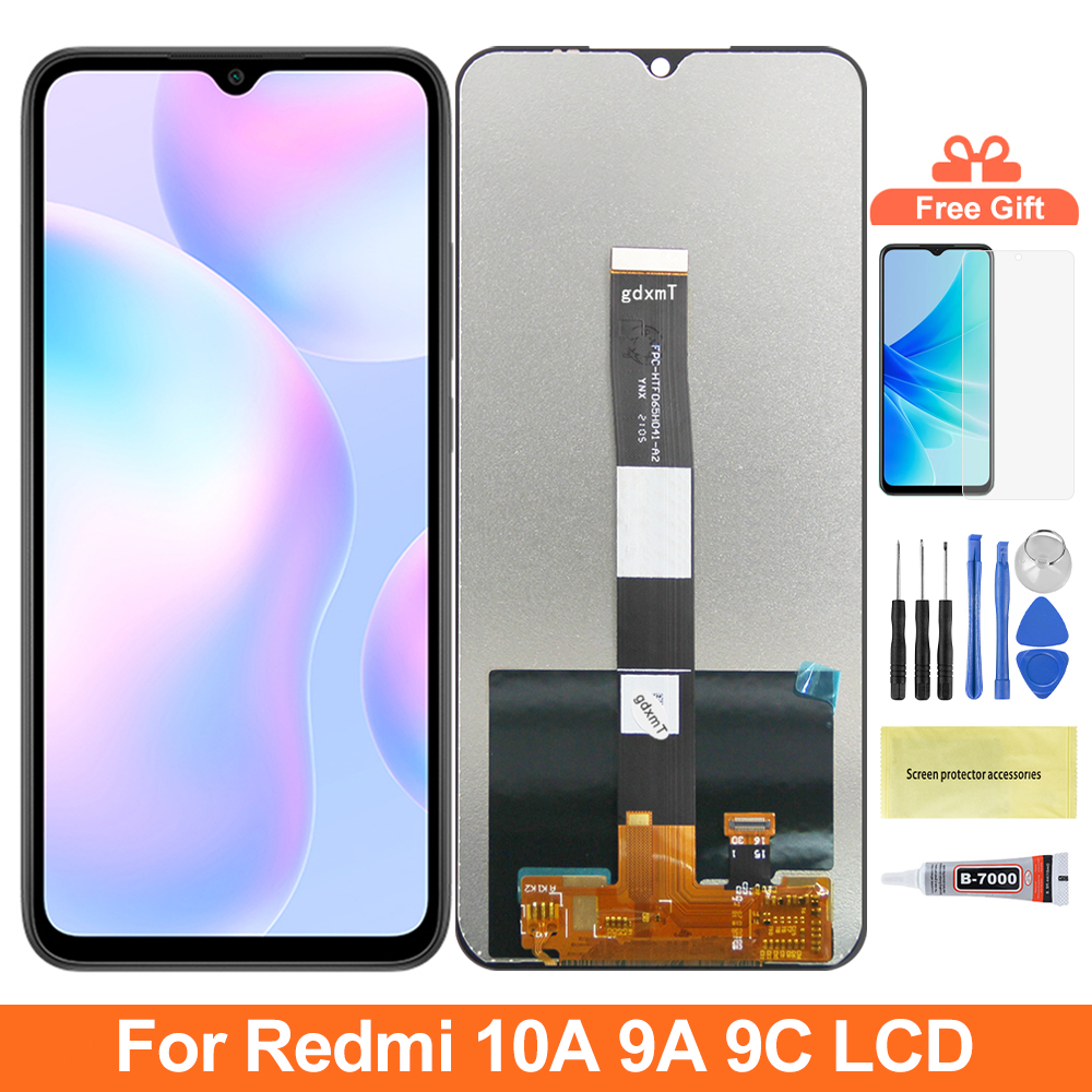 Original LCD With Frame For Redmi 9A 9C 10A with 10 Touch Points LCD ...