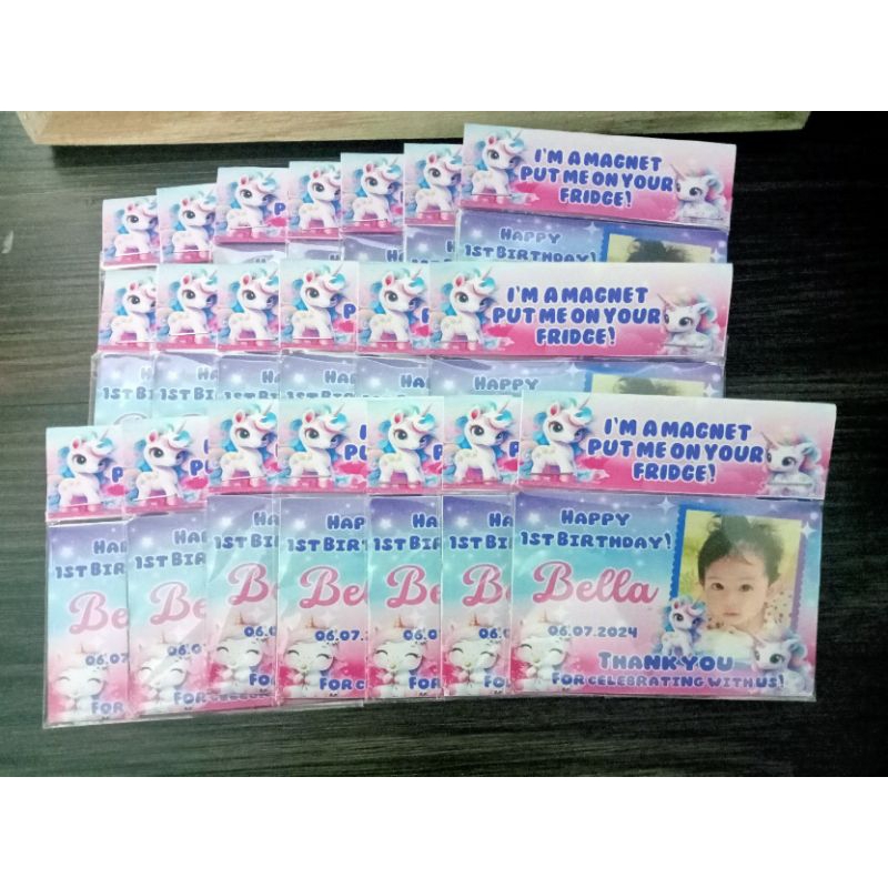 Ref magnet SOUVENIR FREE LAYOUT ATM SIZE for birthdays wedding ...