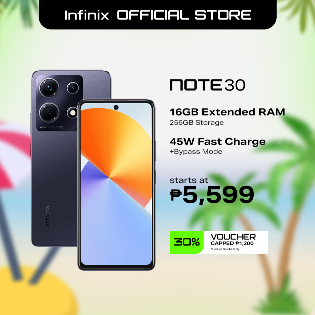 Infinix Note 30 Series 5G D6080 / 4G G99 Gaming Chipset | 45W+bypass ...