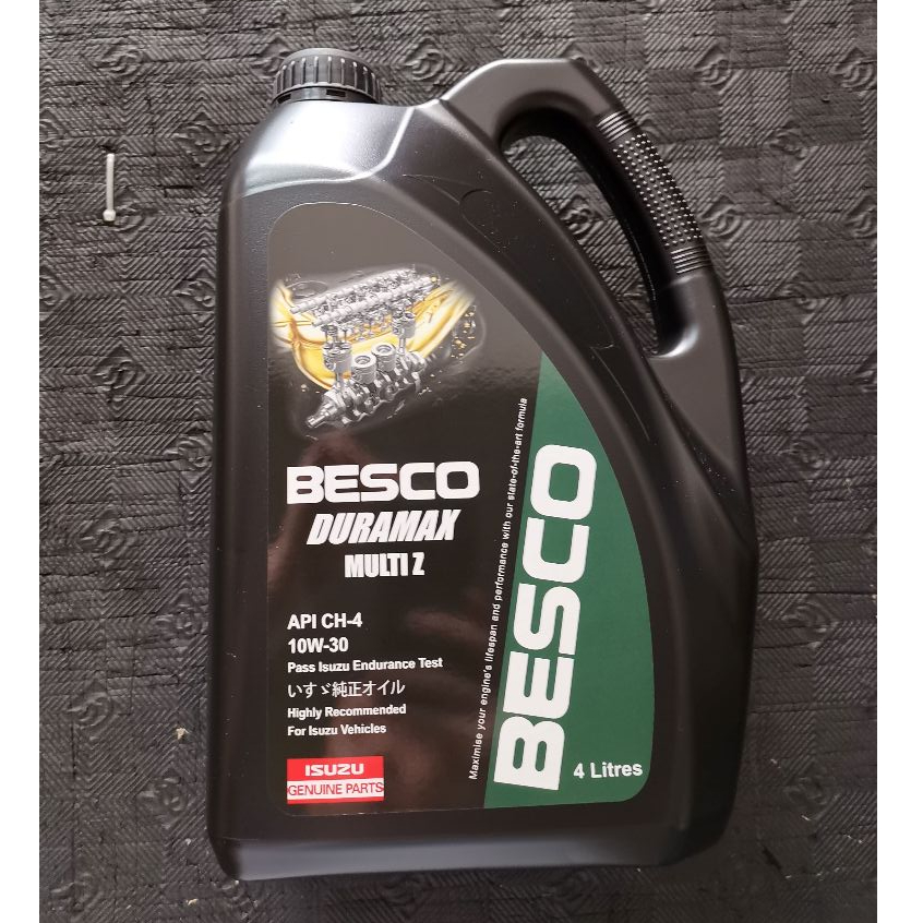 BESCO ISUZU Genuine Motor Oil BESCO Multi-Z 10W30 4L [Gallon] | Shopee ...