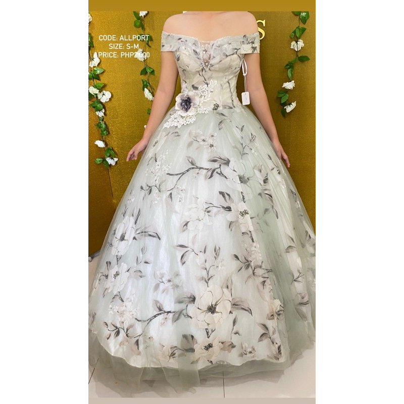 DEBUT GOWN (CODE: ALLPORT) | Shopee Philippines