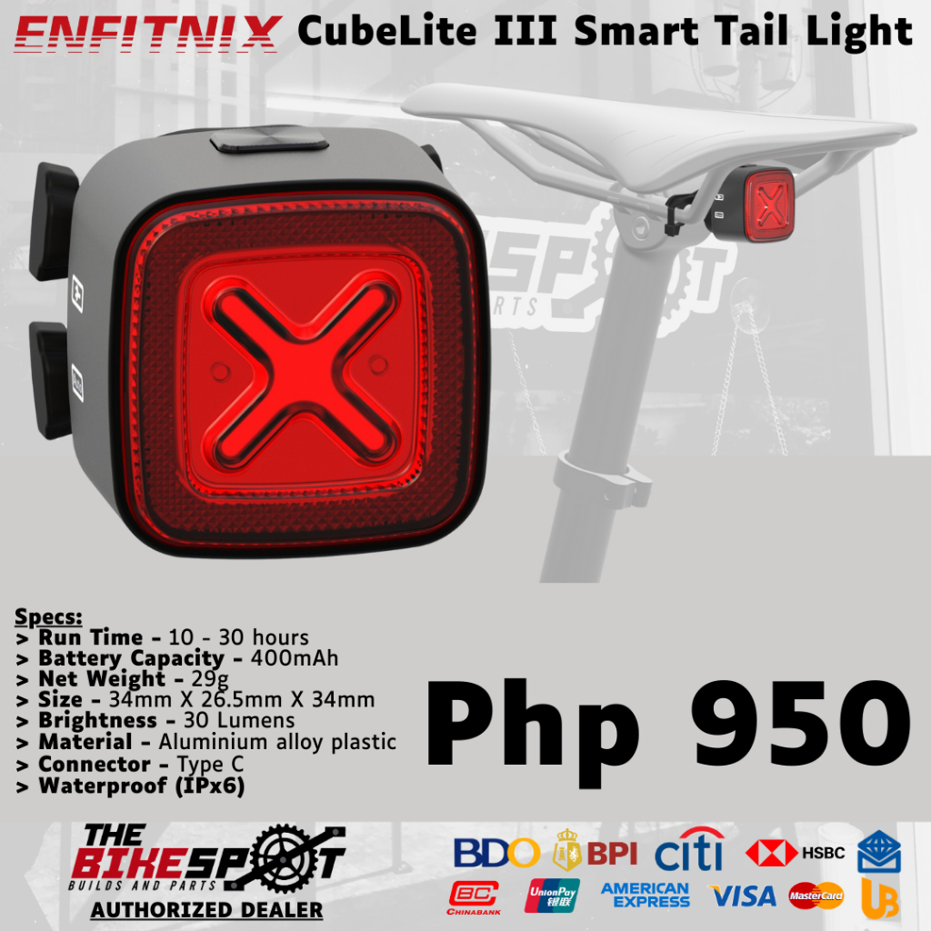 Enfitnix CubeLite III Smart Tail Light | Shopee Philippines