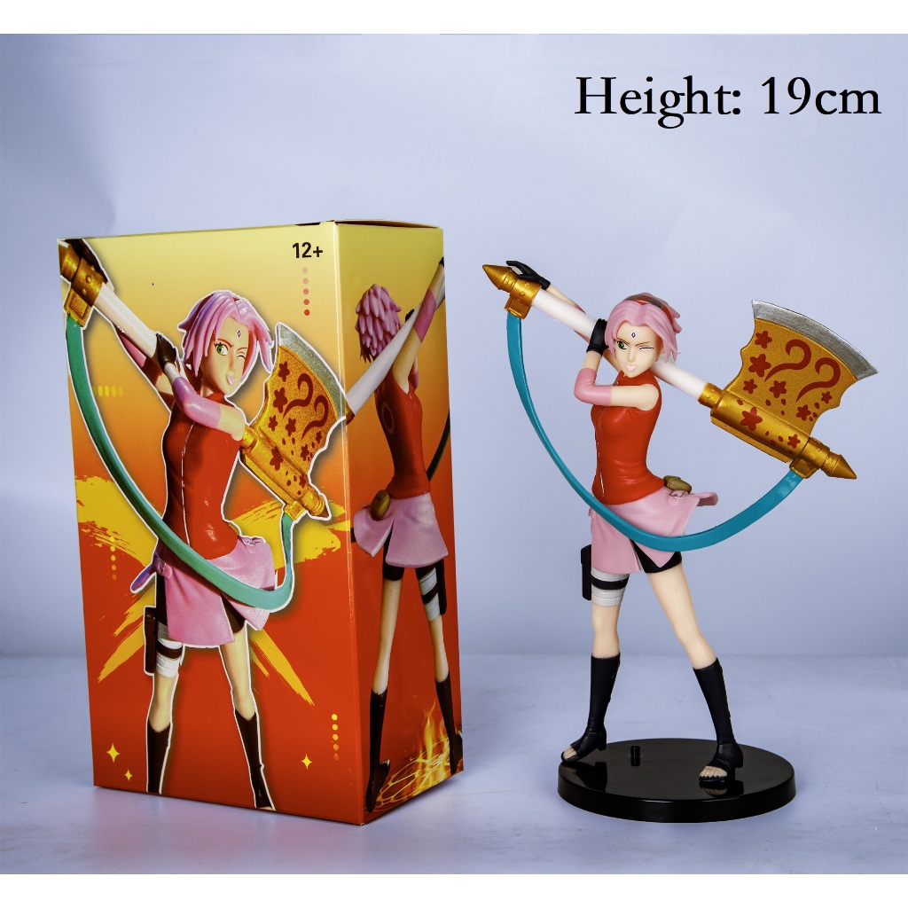 Naruto Shippuden Sakura Haruno Holding A Giant Axe 19cm Collectible ...