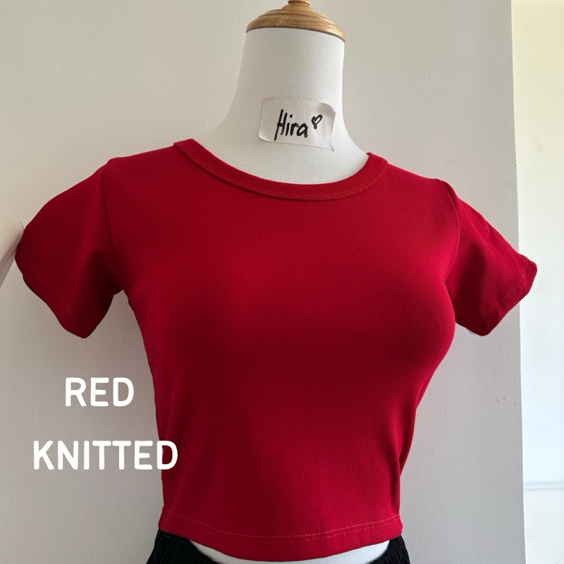 Hira• Basic Ribbed Croptop — Cotton Ribbed Top | Shopee Philippines