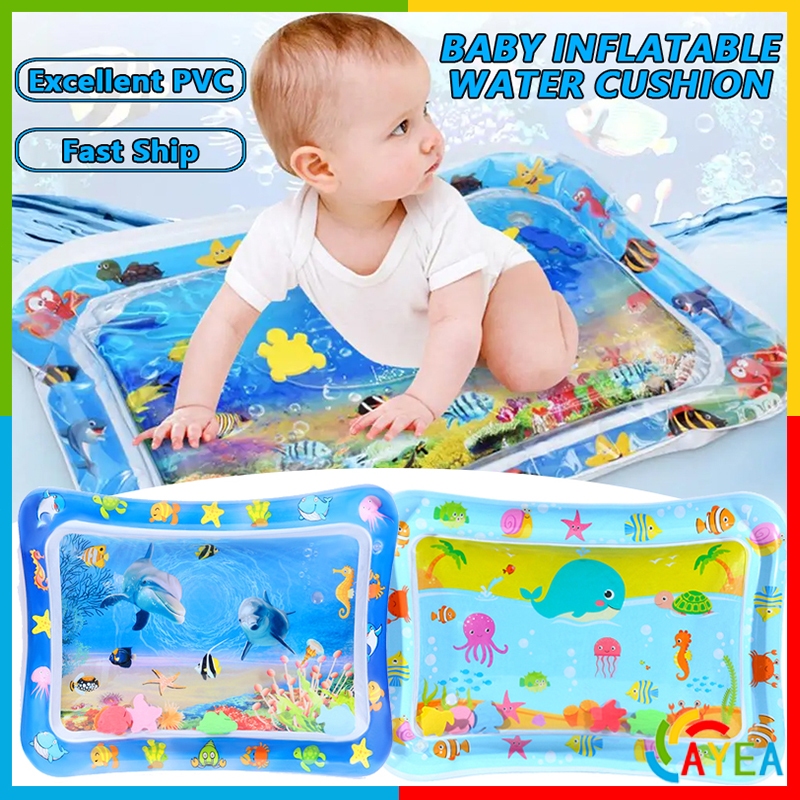 Baby Inflatable Water Mat Summer Inflatable Fun Activity Games PVC ...