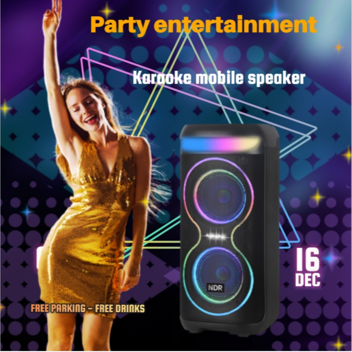 BK-6615 Outdoor Portable Wireless Bluetooth Square Dance Speaker Dual ...