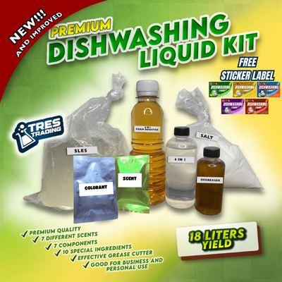 DIY DISHWASHING LIQUID KIT 18LITERS YIELD | Shopee Philippines