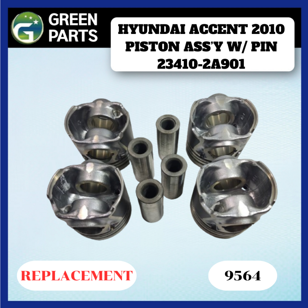 PISTON ASSEMBLY (SET) WITH PIN FOR HYUNDAI ACCENT 1.5 ENGINE ...