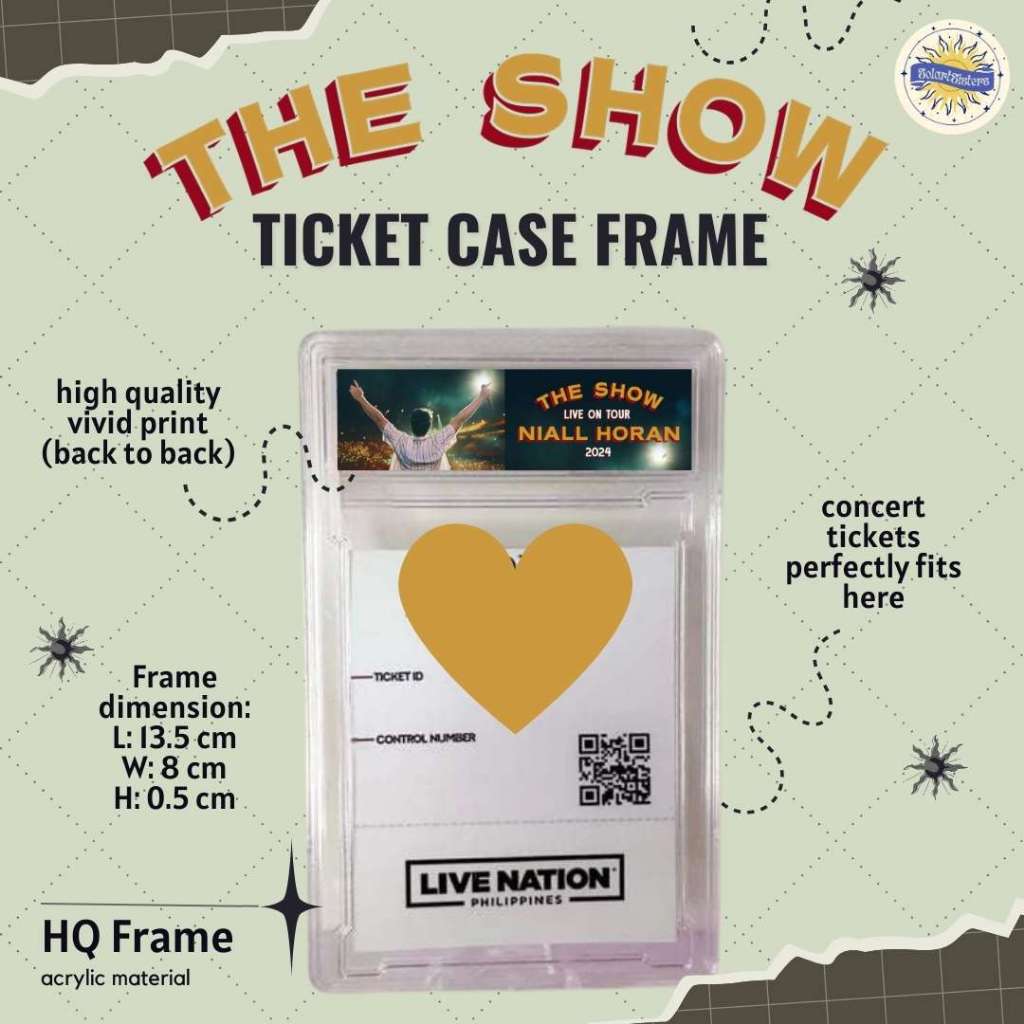 Niall Horan The Show: Live on Tour Concert Ticket Case Frame Keeper ...