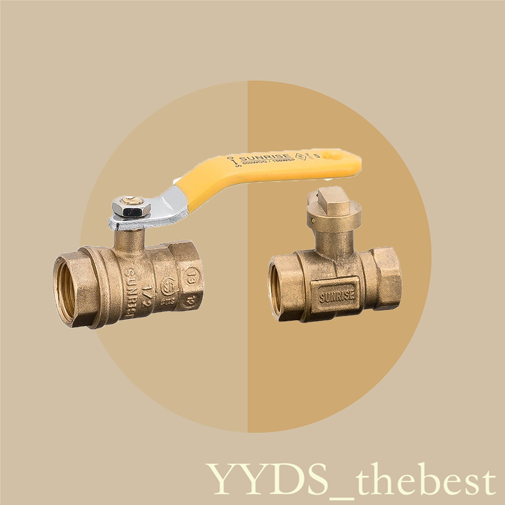 sunrise brass ball valve w/lock wings size 1/2inches gate valve water meters | Shopee Philippines