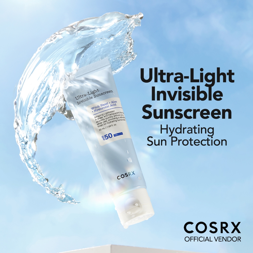 COSRX Ultra Light Invisible Sunscreen SPF 50 PA ++++ 50ml | Shopee Philippines