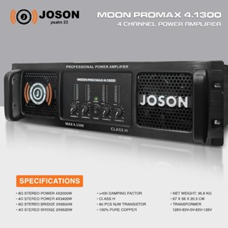 Joson MOON PRO-MAX 4.1300 (4 Channel Power Amplifier) | Shopee Philippines