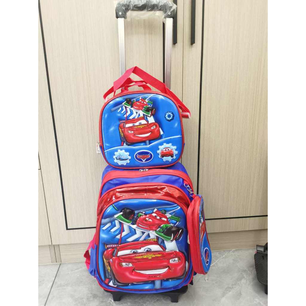 2024 NEW 16" HIGH QUALITY 3IN1 TROLLEY BAG FOR KIDS (BOYS) | Shopee ...
