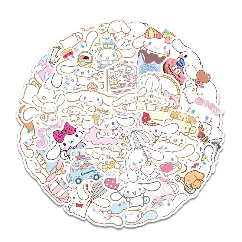 50Pcs sanrio Character Stickers Anime DIY Fashion Mixed Doodle Decals ...