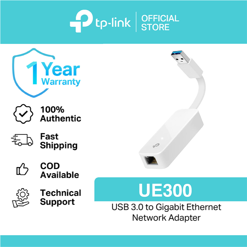 TP-Link | UE300 | USB 3.0 | Gigabit | Ethernet | Network | Adapter | USB | LAN | Fast Data ...
