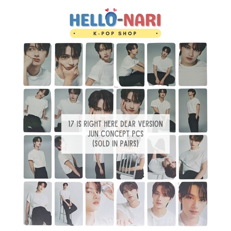 [JUN] SEVENTEEN 17 IS RIGHT HERE Dear Version Concept Photocards (Sold in pairs) | Shopee ...