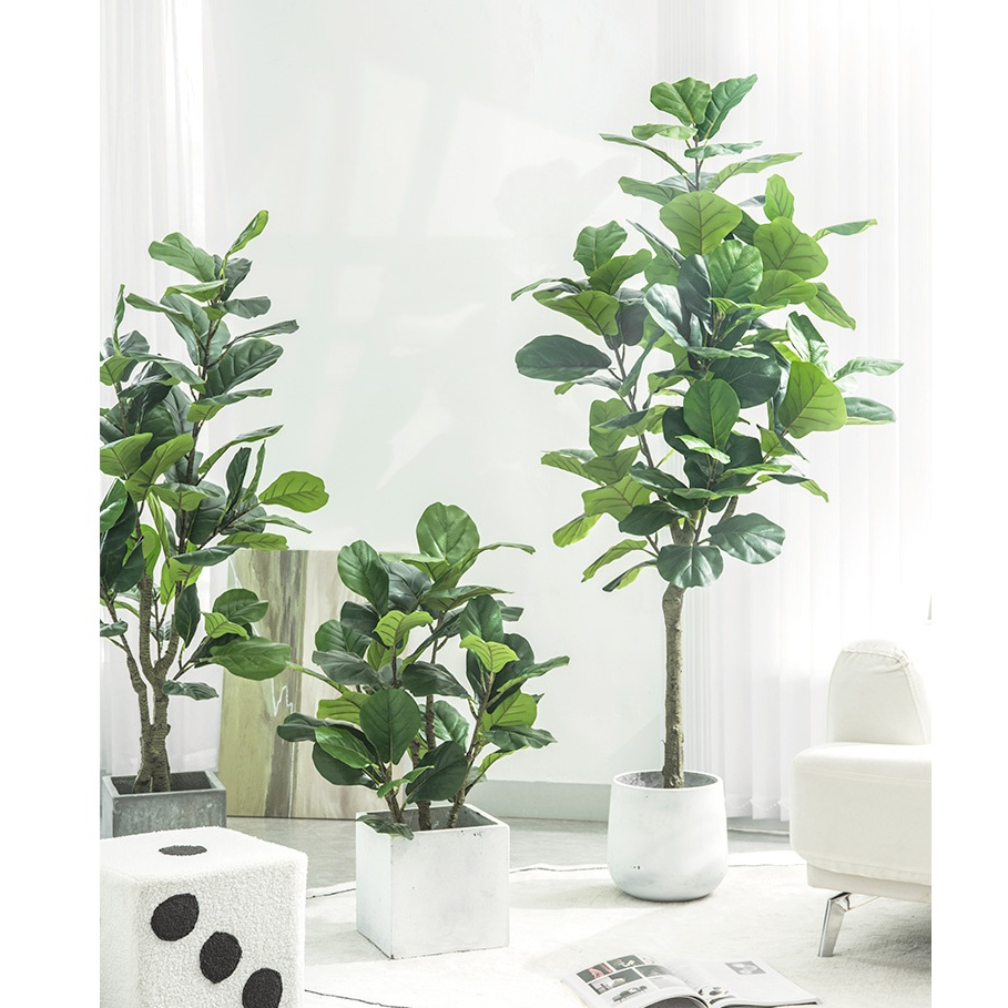 70cm Banyan Artificial Plants Ficus pandurata Fake ficus lyrata Tree ...