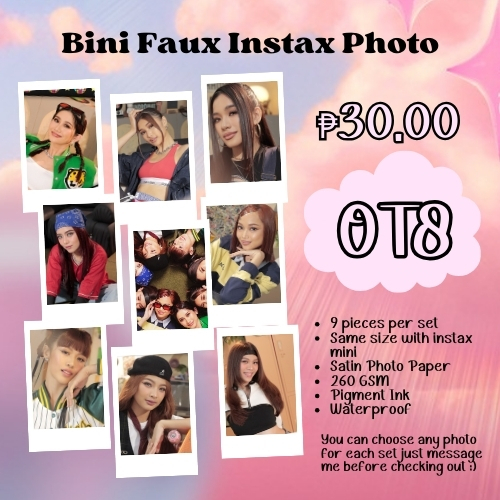 BINI Faux Instax Photo | Shopee Philippines
