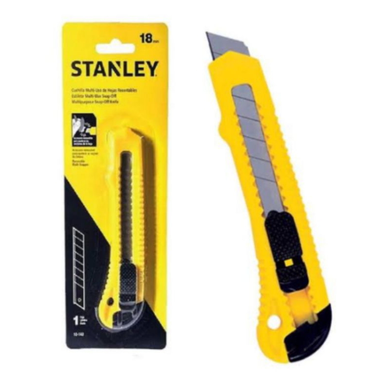 Stanley Cutter knife 10-143 snap- off type ( 18mm 6-1/2" ) | Shopee ...