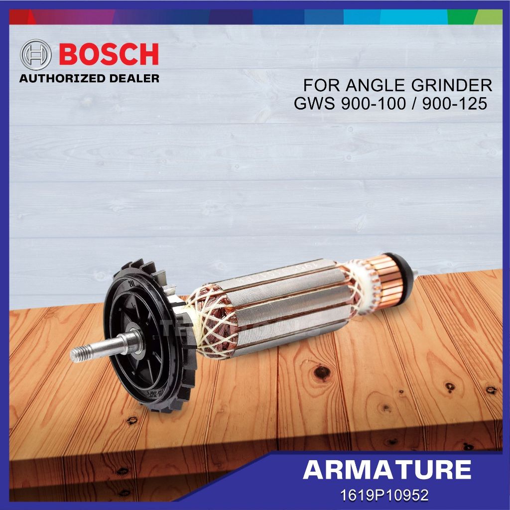 Bosch Armature for Angle Grinder GWS 900-100 / 900-125 - 1619P10952 ...