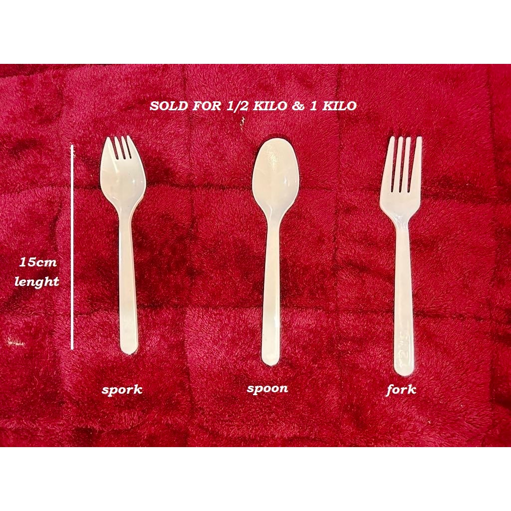 SKZ SPOONS / FORK / SPORK - HALF KILO MEDIUM SIZE (APPROX 110-120PCS ...