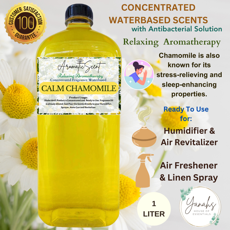 CALM CHAMOMILE Scent 1L Water Based Essential Oil for Humidifier, Air ...