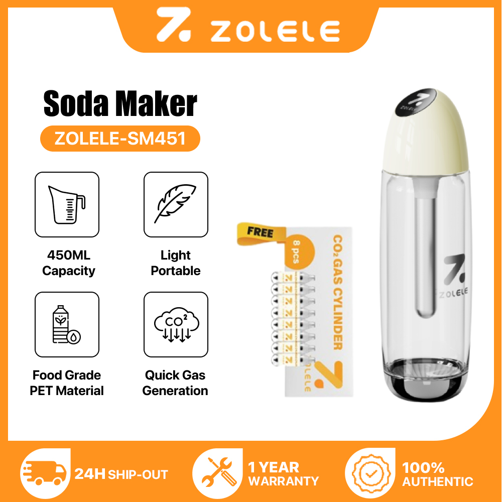 Zolele SM451 Soda Maker Machine Carbonator Sparkling Water Maker With ...