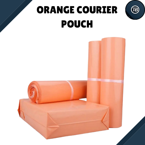 100pcs courier pouch Plain/Printed Orange Pouch Courier Pouch courier ...