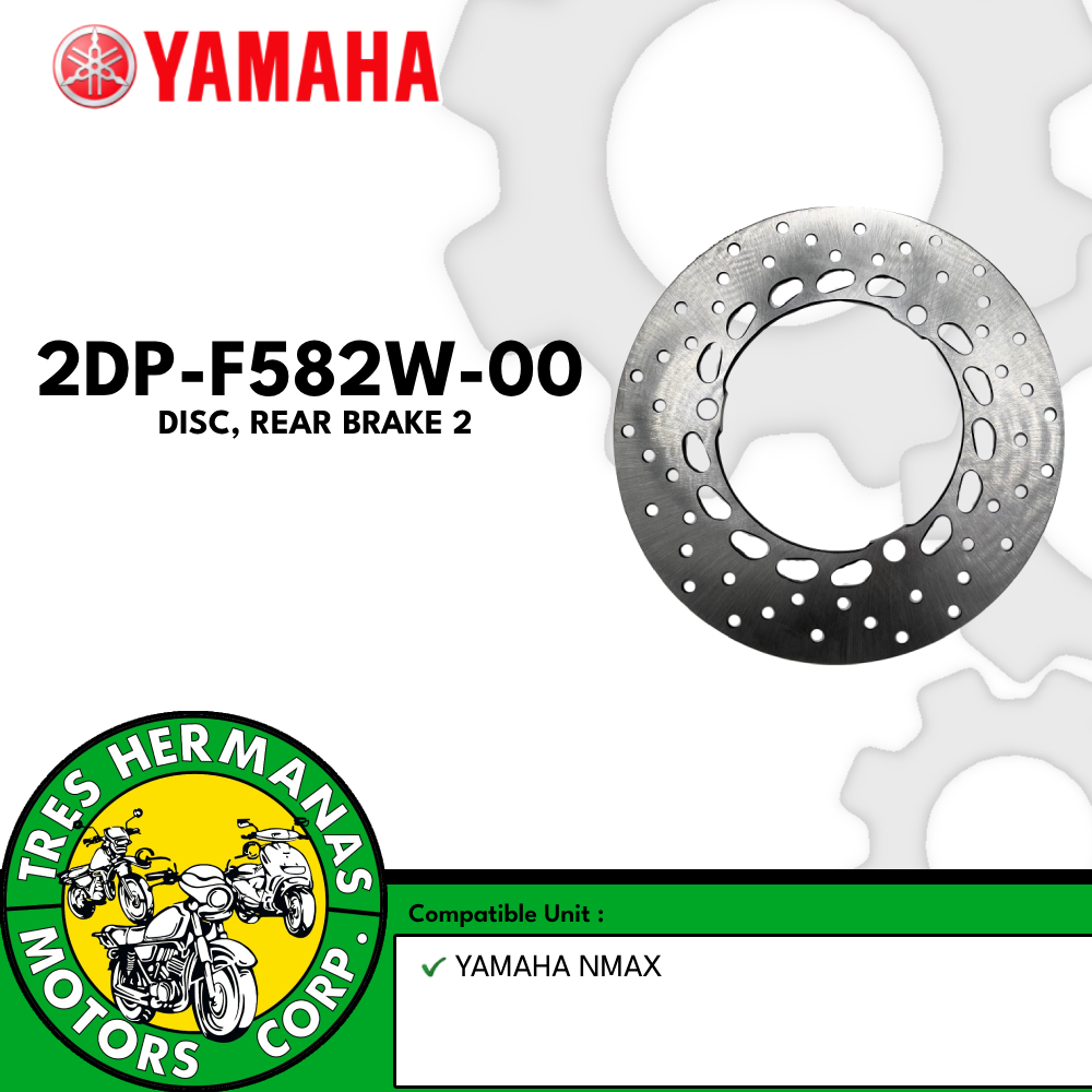 DISC, REAR BRAKE 2 For : YAMAHA Motorcycle : NMAX V1/V2 ( 2DP-F582W-00 ...
