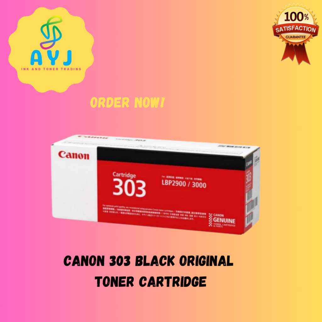 Canon 303 Black Original Toner Cartridge | Shopee Philippines