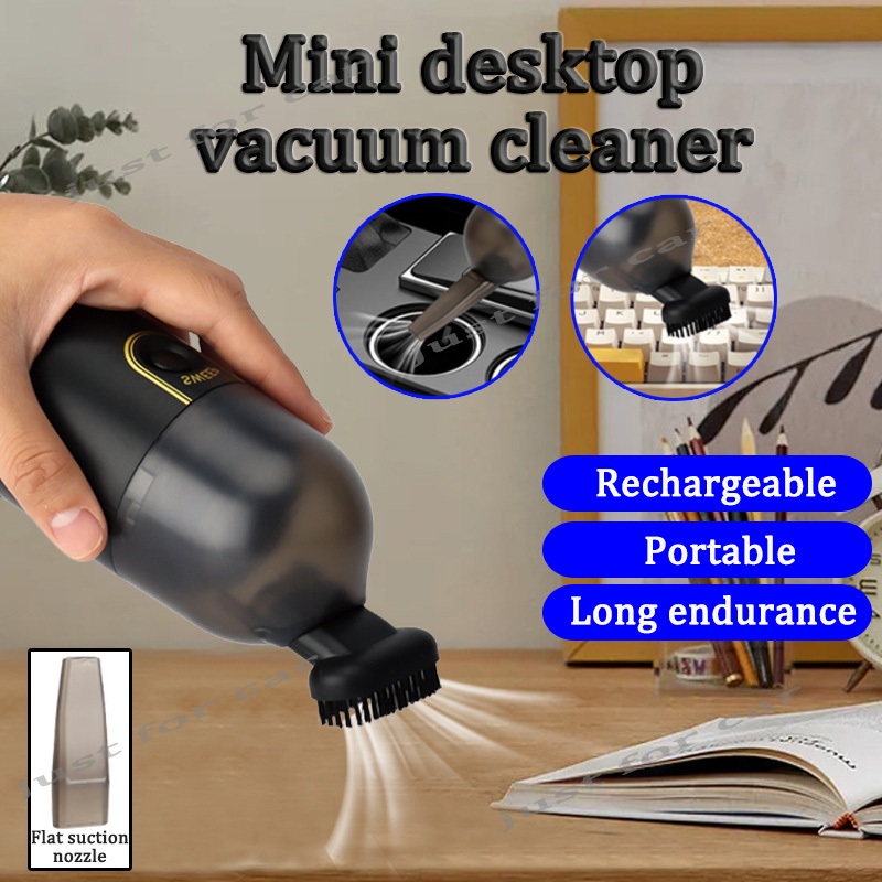 USB Mini Desktop Vacuum Cleaner Cordless Handheld Auto Vacuum Keyboard ...