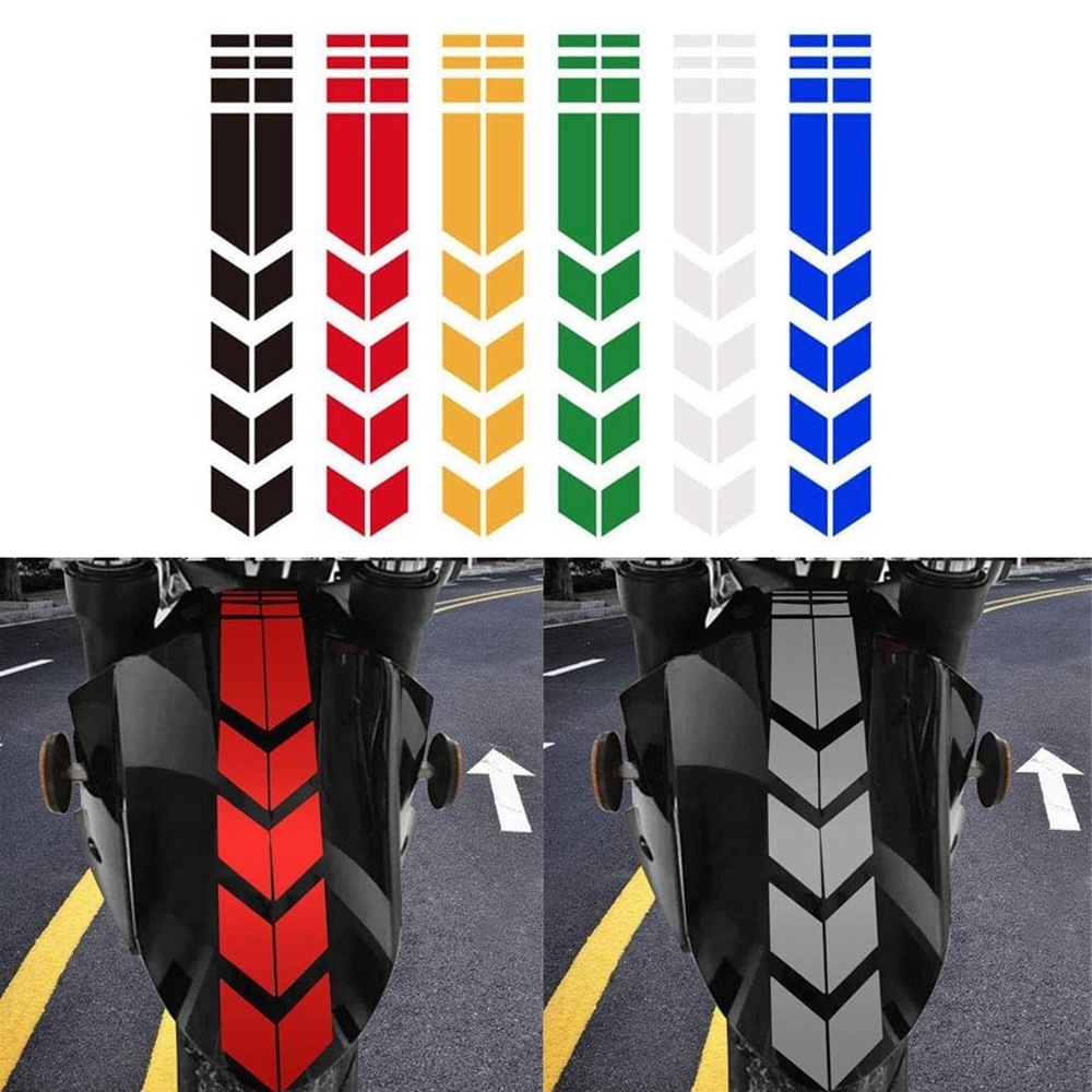 Motorcycle Mudguard Car Stickers Reflective Tape Safety Warning ...