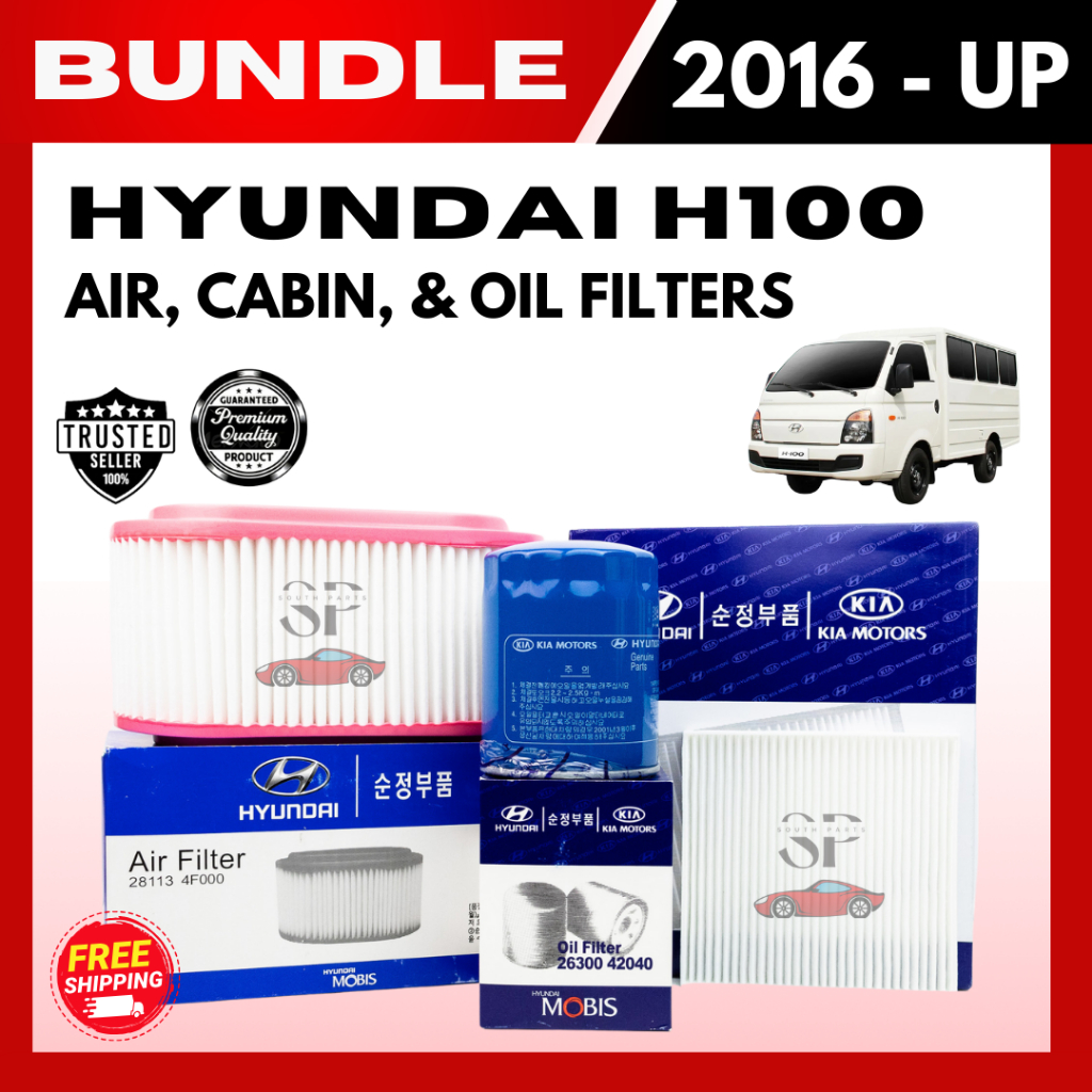 BUNDLE SALE! AIR, CABIN, & OIL FILTERS for HYUNDAI H100 (2016-UP ...