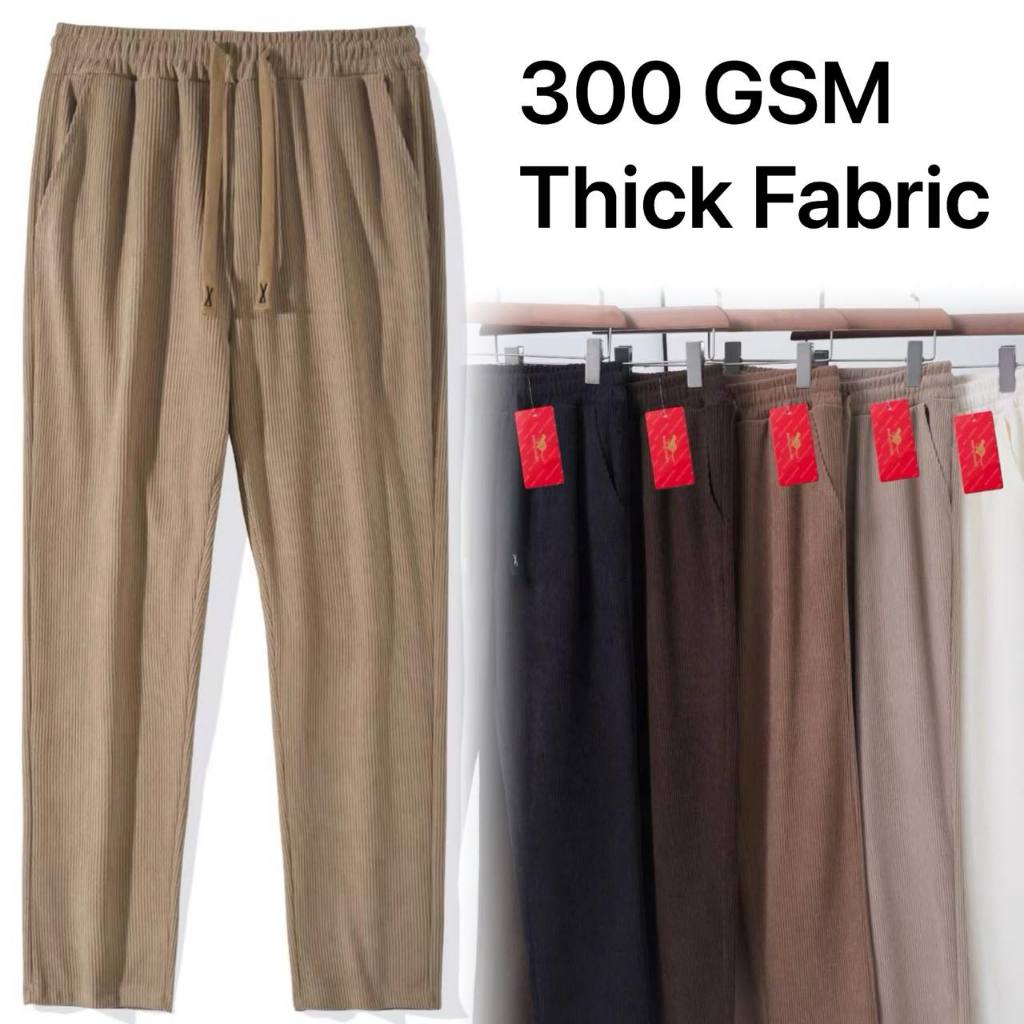 Corduroy Pants For Men Korean Straight Cut Slacks Slocks Baggy Pants ...