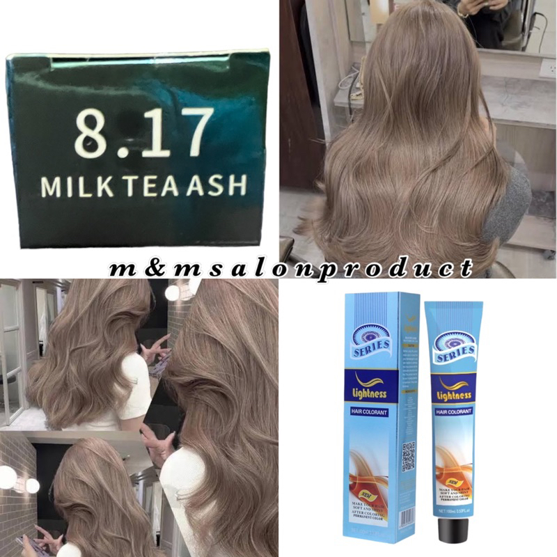 Lightness hair Color 8.17 Milktea ash / hair color | Shopee Philippines